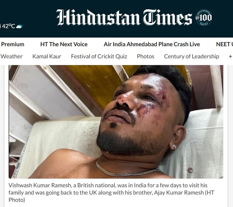 Vishwash Ramesh: quem é o sobrevivente do avião que caiu na Índia - SBT ...